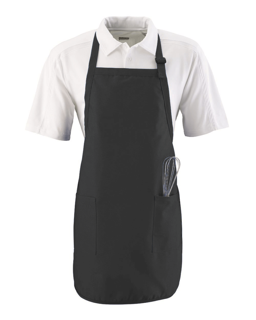 Augusta - Full Length Apron with Pockets - 4350 - Black | Mount Ida ...