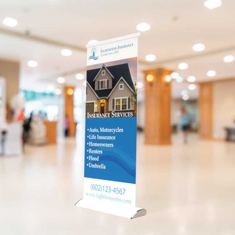 Deluxe Retractable Banner Stand | Mount Ida Printing Company