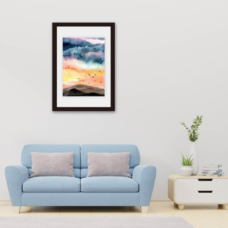 Framed Poster with Mat Board | Mount Ida Printing Company