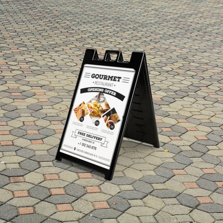 Sidewalk A-Frame Sign | Mount Ida Printing Company